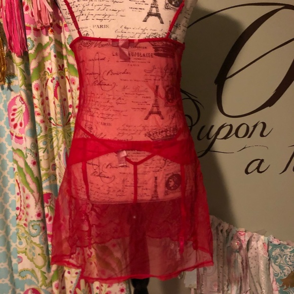 Victoria's Secret | Intimates & Sleepwear | 3 Piece Red Victorias ...